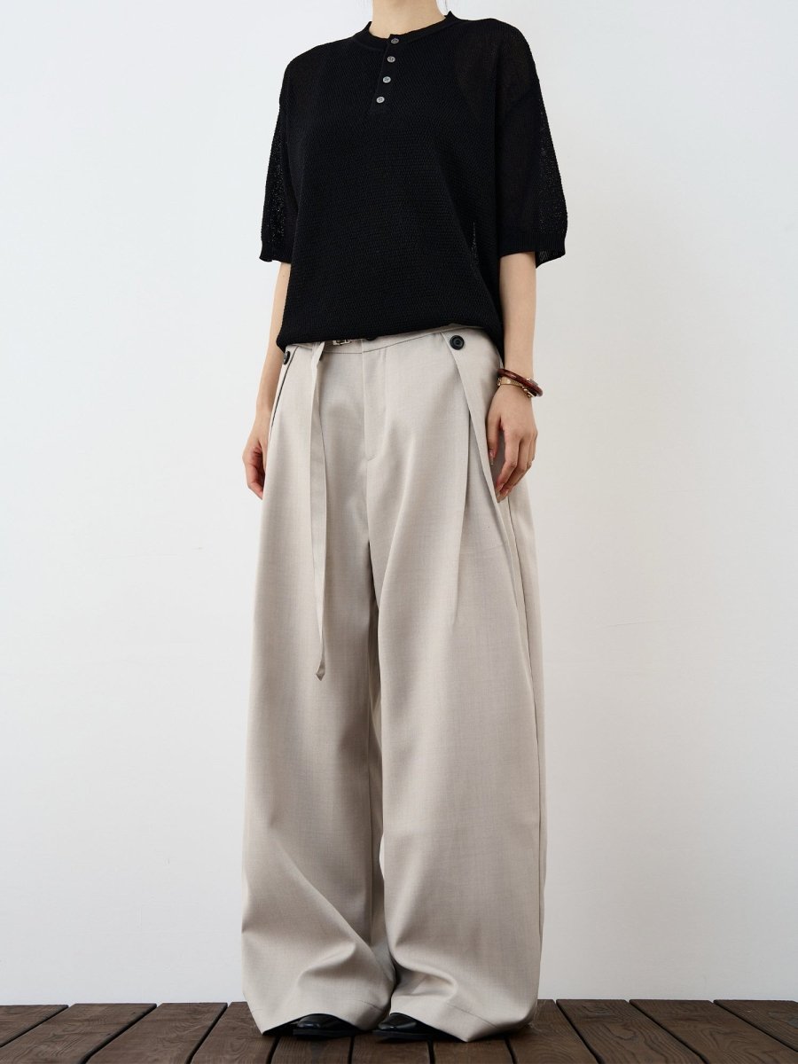 Double pleated slacks OR4498 – 韓国メンズファッション通販 - ORUN