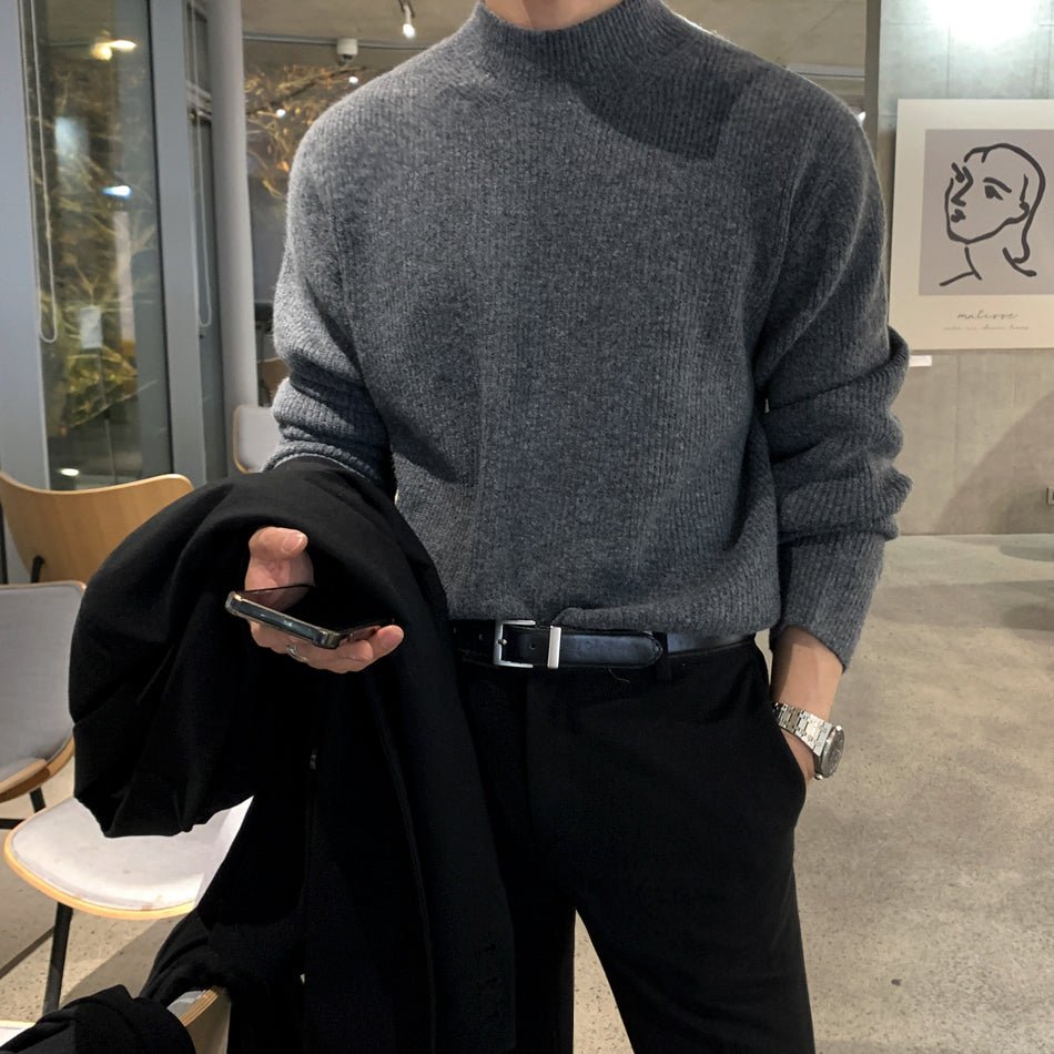 Semitter neck sweater or2288 – 韓国メンズファッション通販 - ORUN